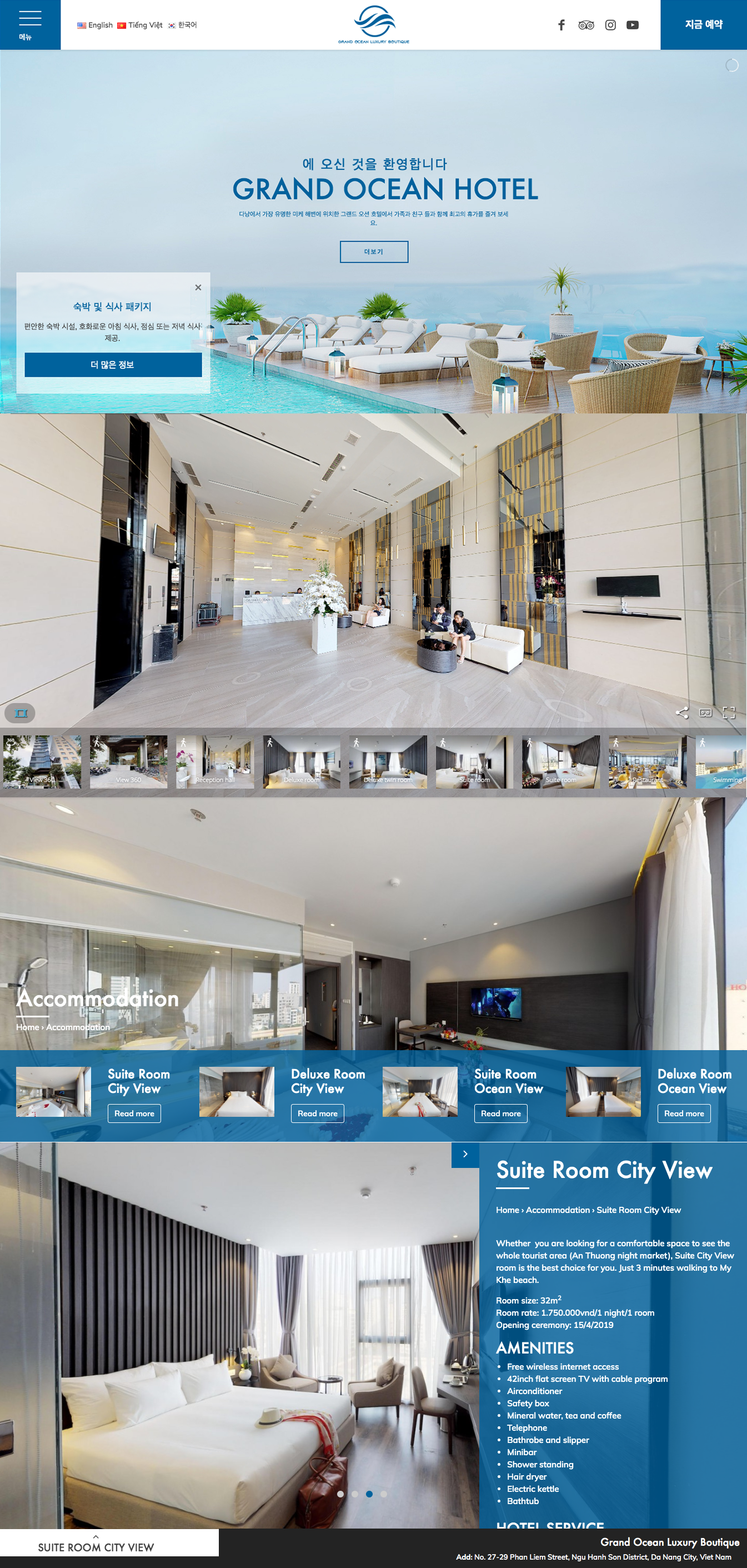 Grand Ocean Luxury Boutique – Thiết kế Website chuyên nghiệp tại Đà ...